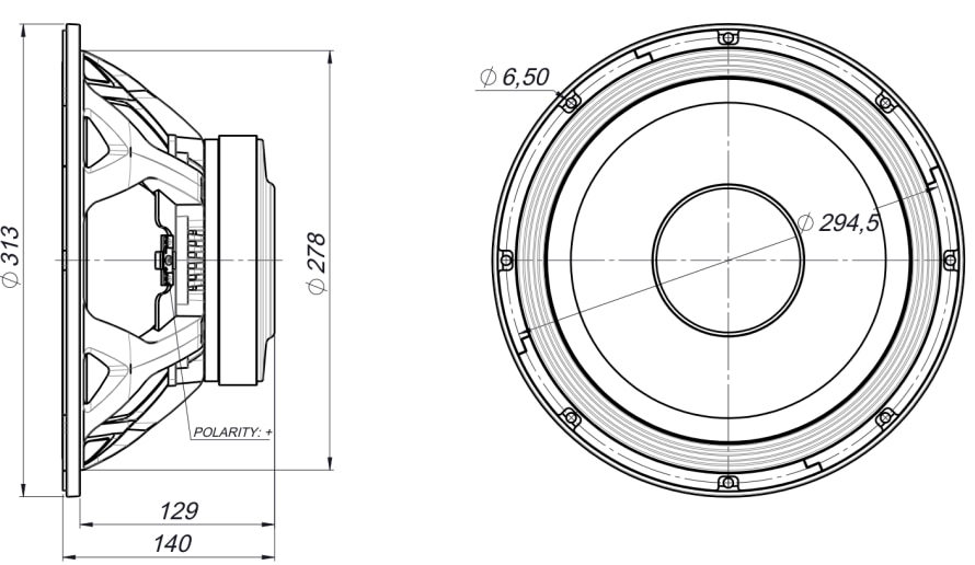 Beyma 12MC500 MC Series 12" Subwoofer 8 Ohm